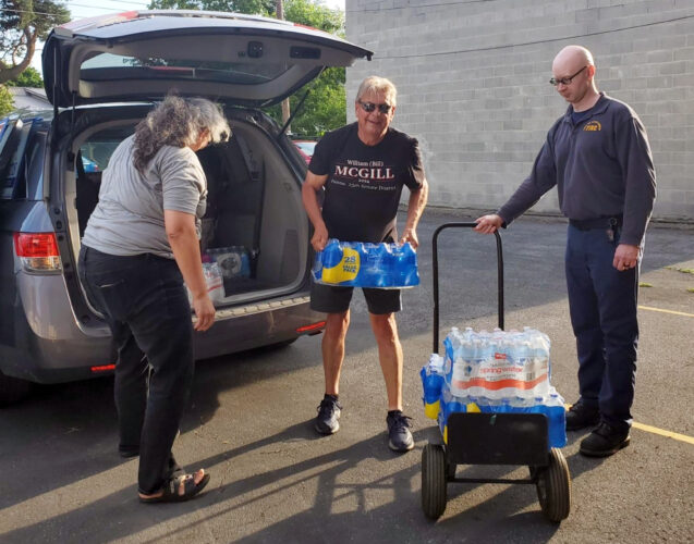 Clinton County Dems donate to LHFD | News, Sports, Jobs - The Express